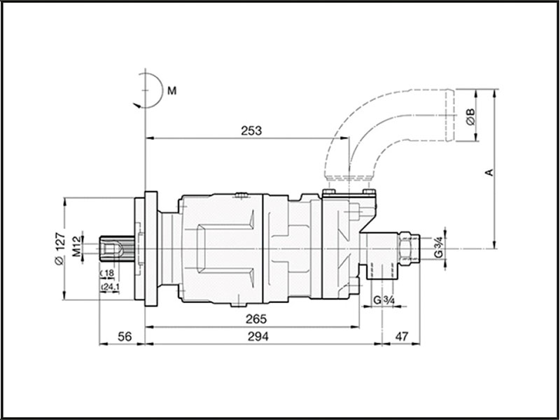 A2FD (SAE) Dual Flow Bent Axis Hydraulic Pumps - Dual Flow Piston Pumps ...