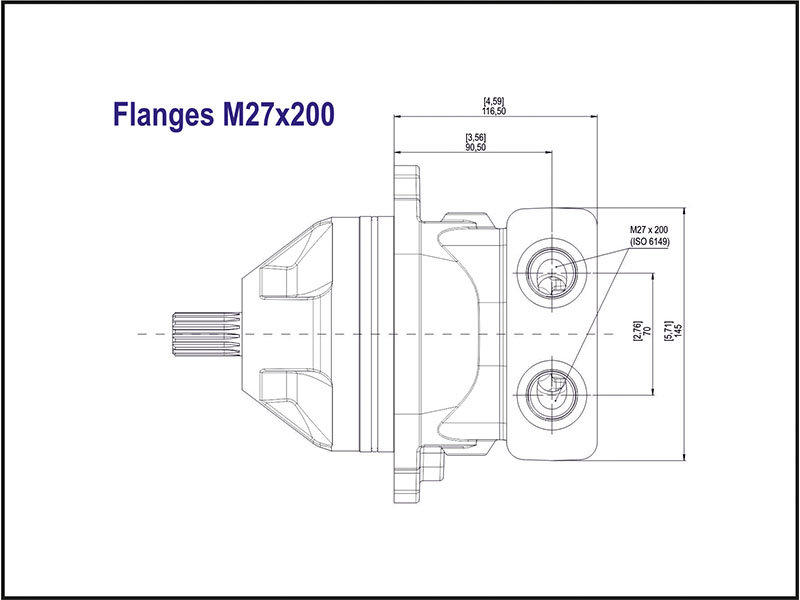 A2FT45 (Inline) Bent Axis Hydraulic Motors - Rexroth A2FT45 (Inline ...