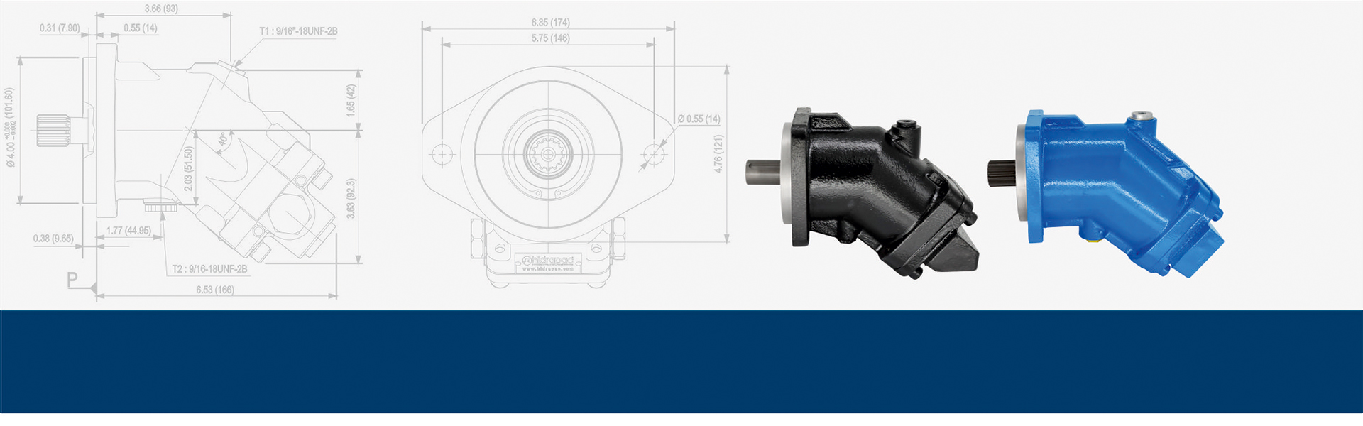 A2MS (SAE) Bent Axis Hydraulic Motors - SAE B Bent Axis Hydraulic ...