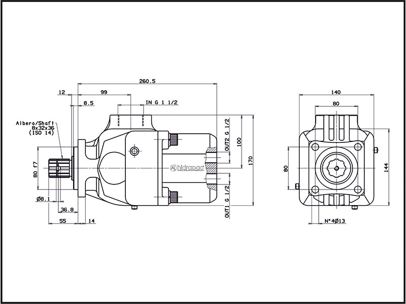 A2PD (Axial) Dual Flow Bent Axis Hydraulic Pumps - Dual Flow Piston ...