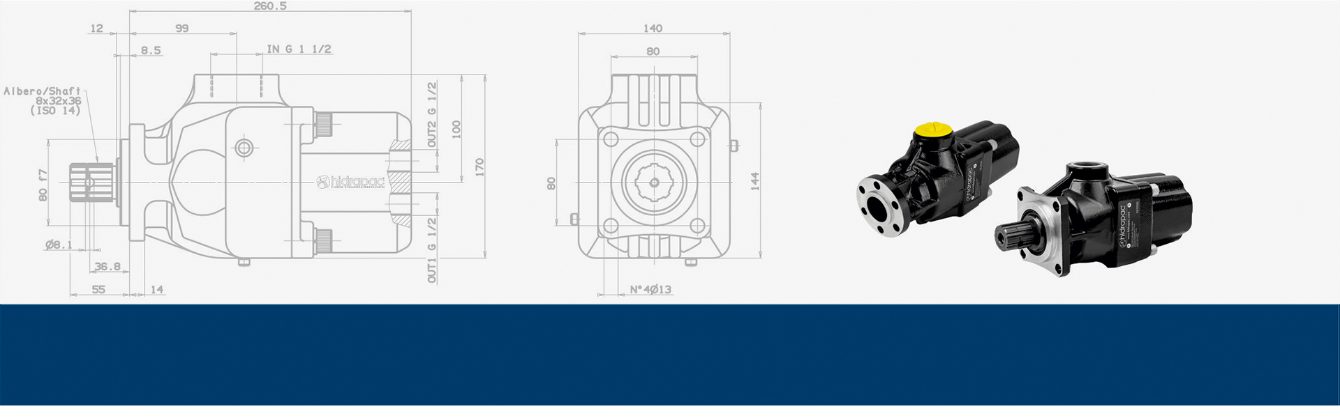 A2PD (Axial) Dual Flow Bent Axis Hydraulic Pumps - Dual Flow Piston ...
